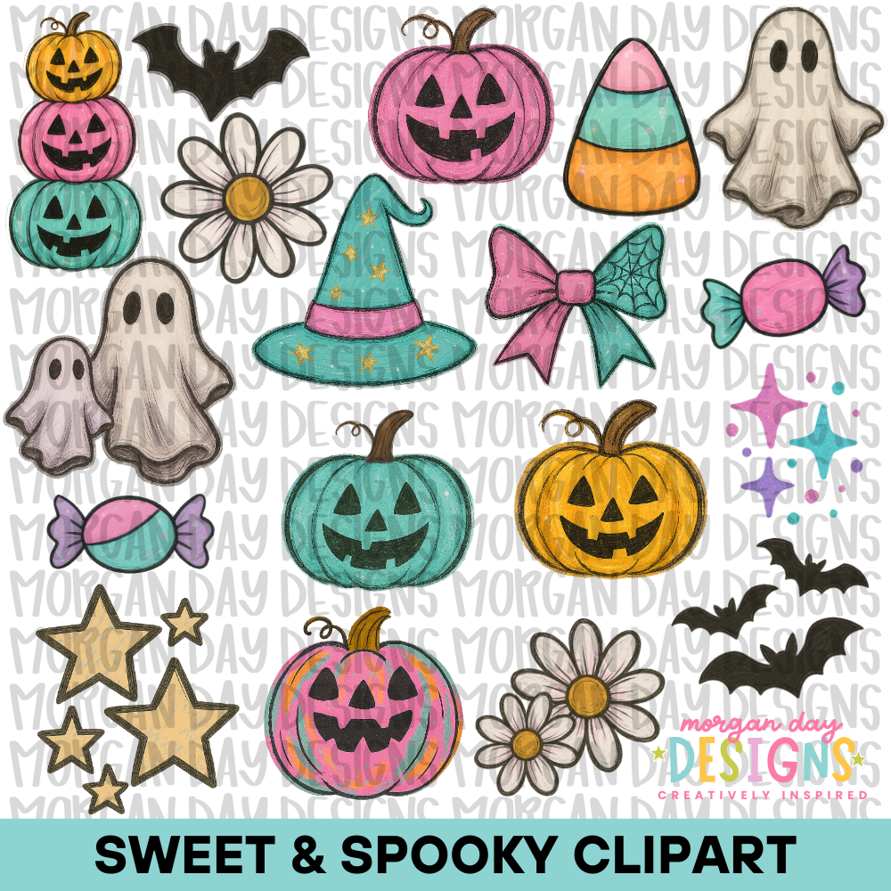 Sweet & Spooky Clipart Bundle – Morgan Day Designs